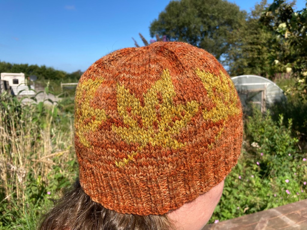 Maple Leaf Hat Pattern - Traed Bach Mwdlyd