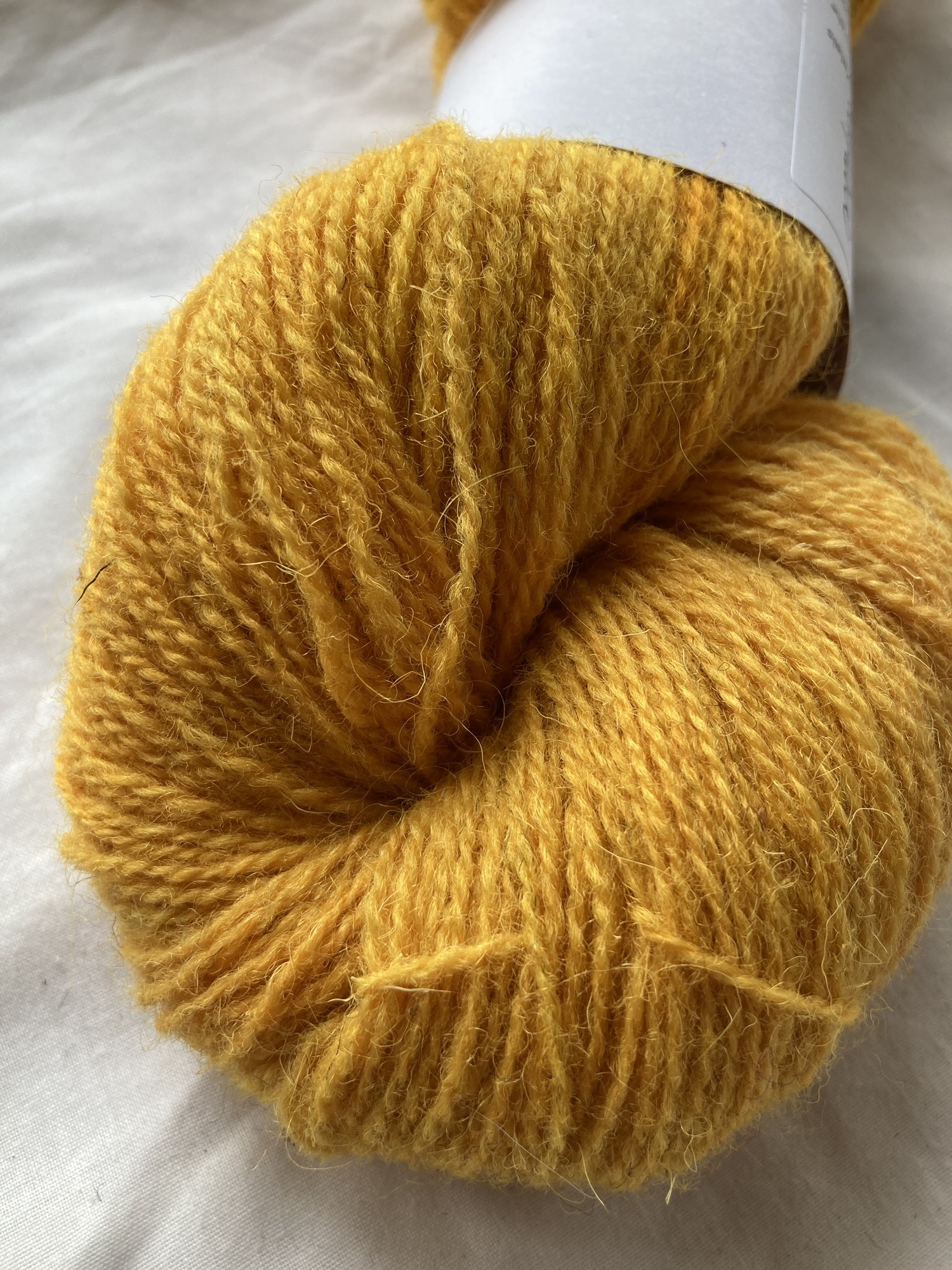 Sunflower Rustic Sock Weight Yarn - Traed Bach Mwdlyd